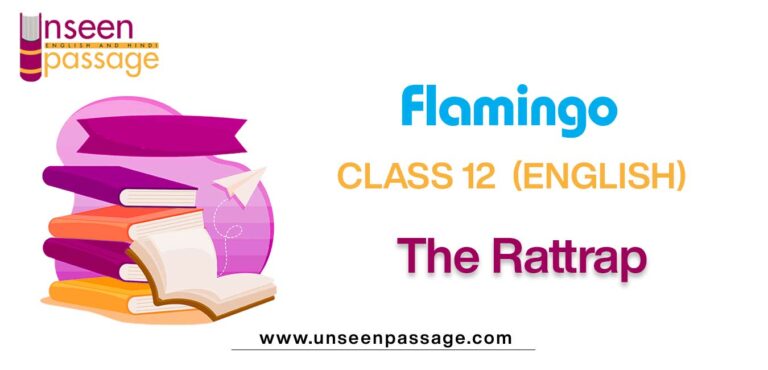 The rattrap Important Questions and Answers Class 12 English PDF