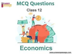 MCQ Questions Class 12 Economics with Answers Download Pdf