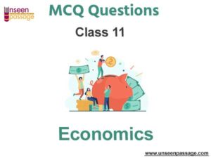 MCQ Questions Class 11 Economics with Answers Download Pdf